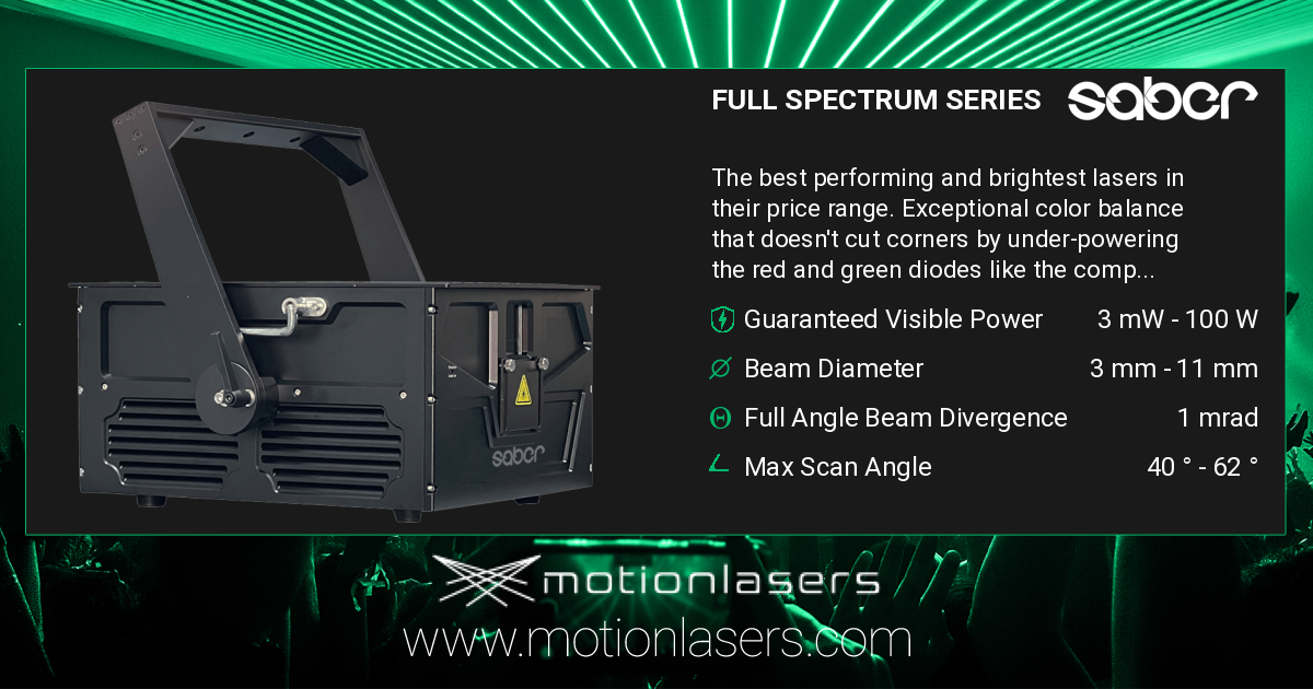 MotionLasers FULL SPECTRUM SERIES