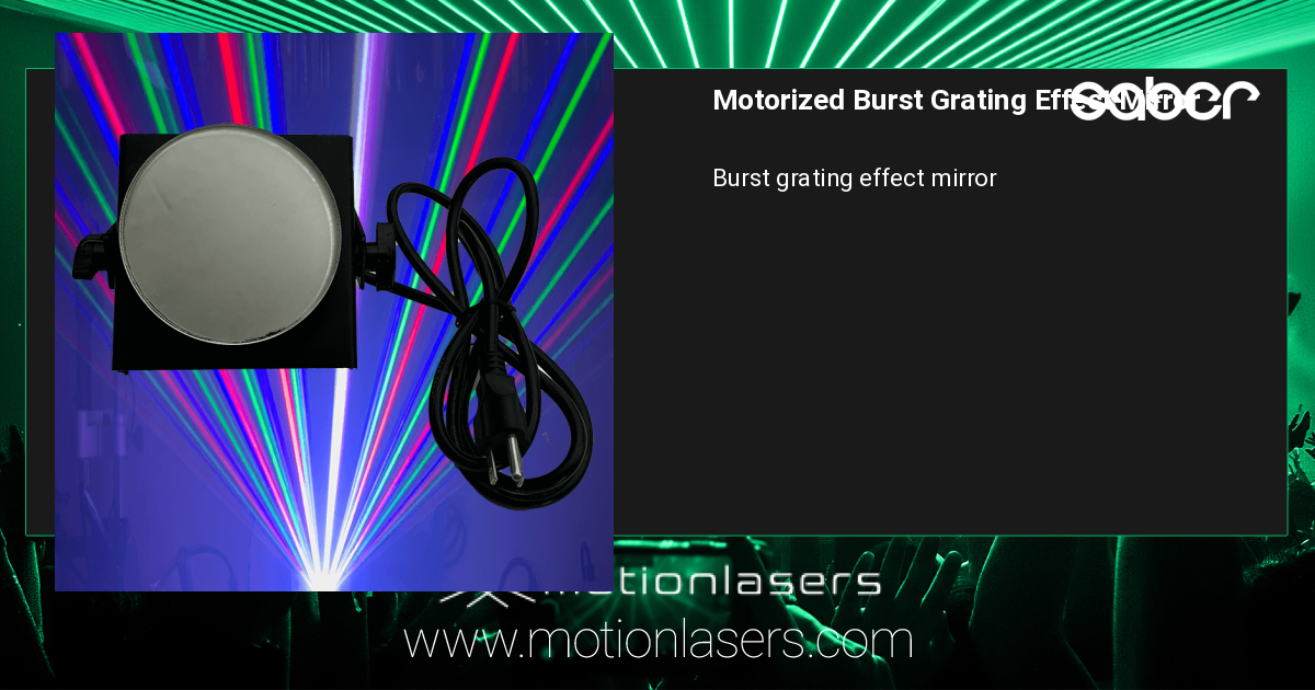 MotionLasers Motorized Burst Grating Effect Mirror